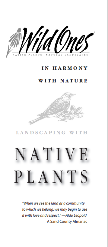 Order Brochures - Wild Ones: Native Plants, Natural Landscapes